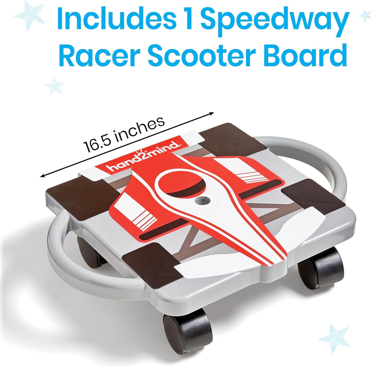 Red Racer Scooter Board for Kids, Gross Motor , Indoor Outdoor ...