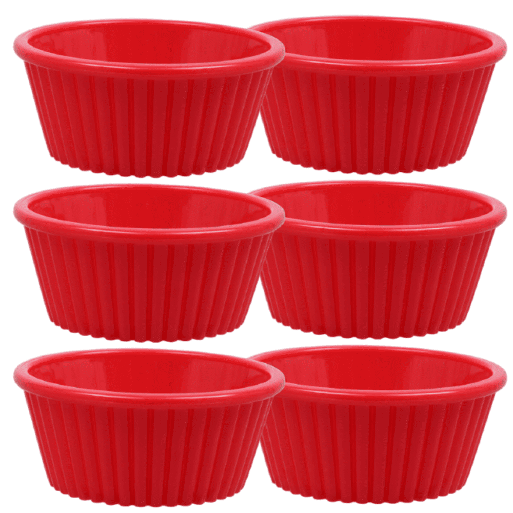 Red Ramekins Set of 18, 3.5x1.5-in Ramekins, Classic Style Ramekins for ...