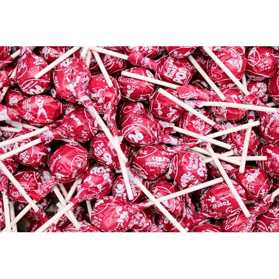 Red Raspberry Red Lollipops, BCF26 Red Tootsy Pops, by Queen City Candy ...