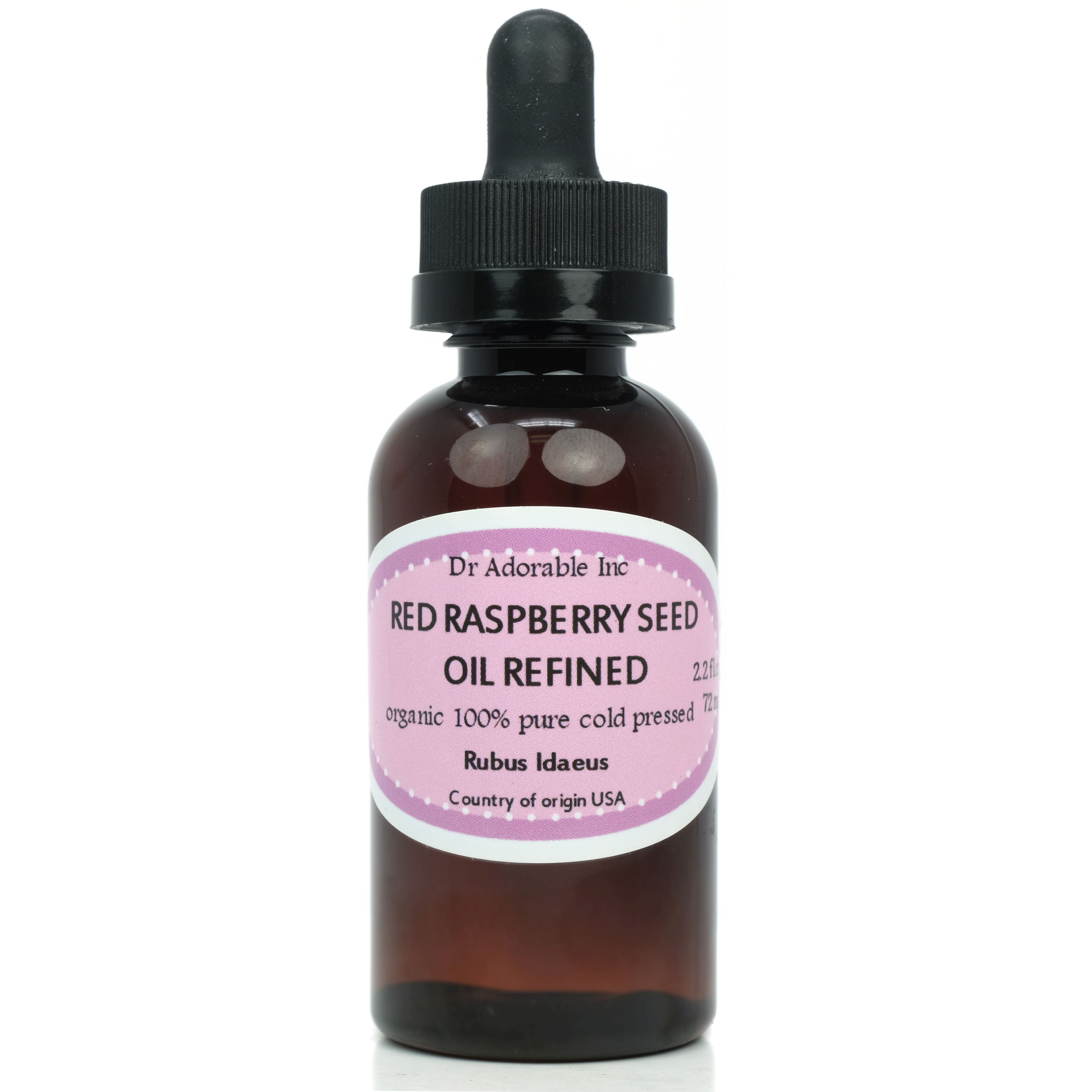 Dr Adorable - 2 oz with dropper - Red Raspberry Seed Oil REFINED - 100% ...