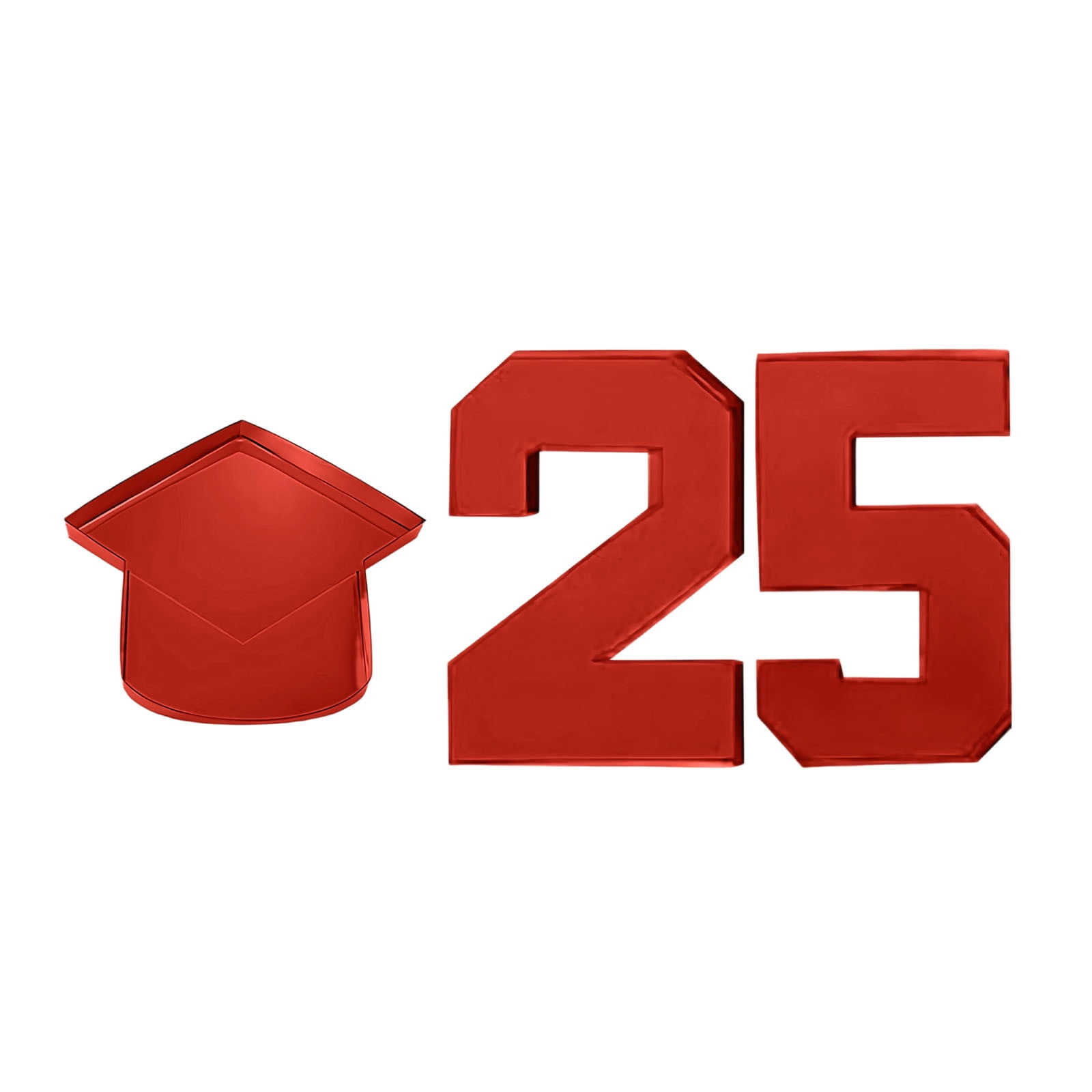 Red Red 25 Graduation Cap Candy Box Doctor Degree Party Favor Gift ...