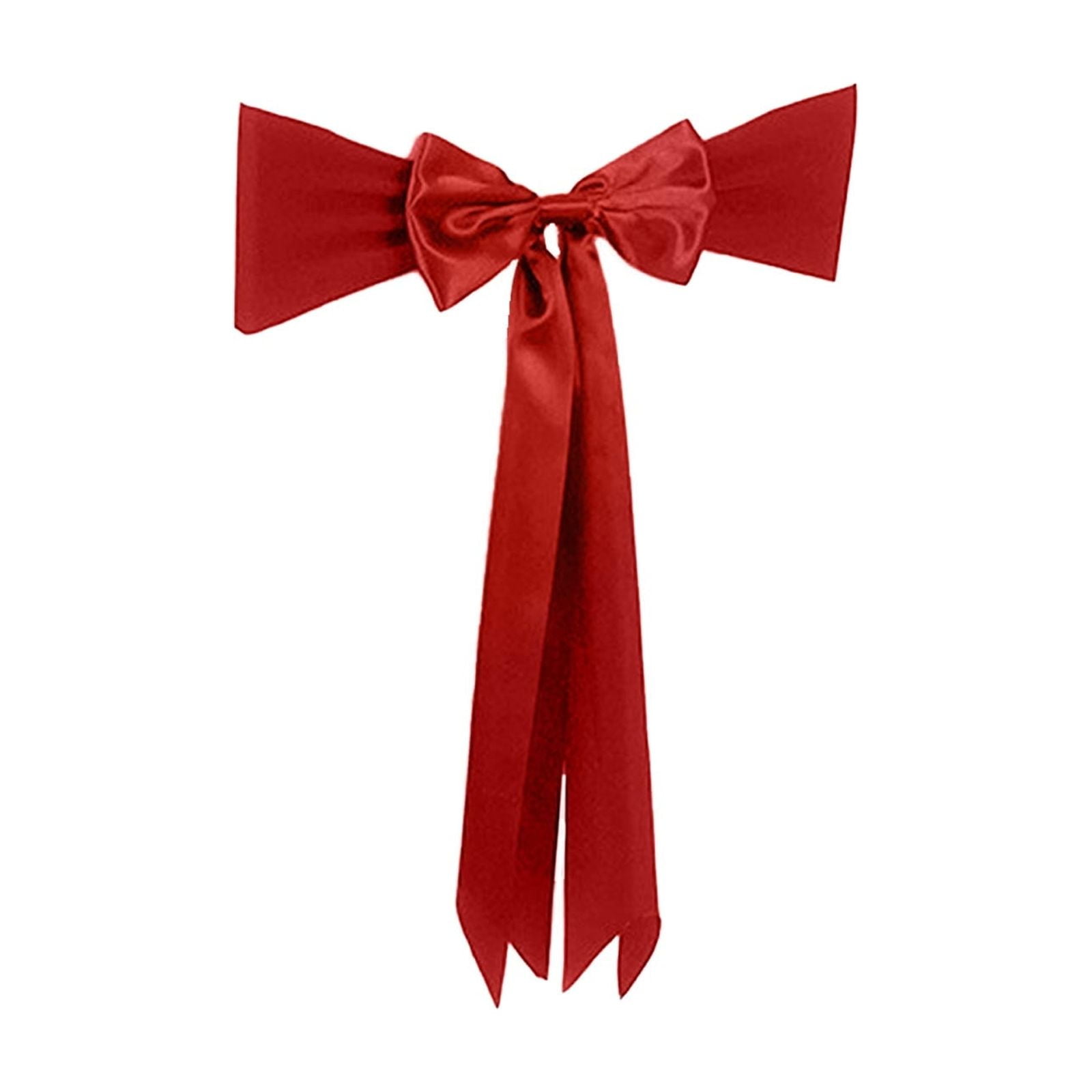 Red Red Stretch Bow Chair Decoration For Festive Ambiance Polyester ...