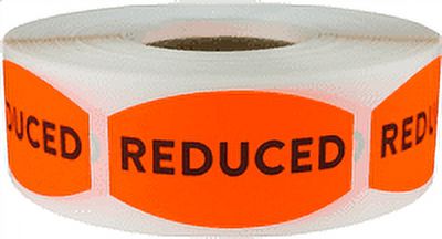 Red Reduced Grocery Store Food Labels .75 x 1.375 Inch 500 Total ...