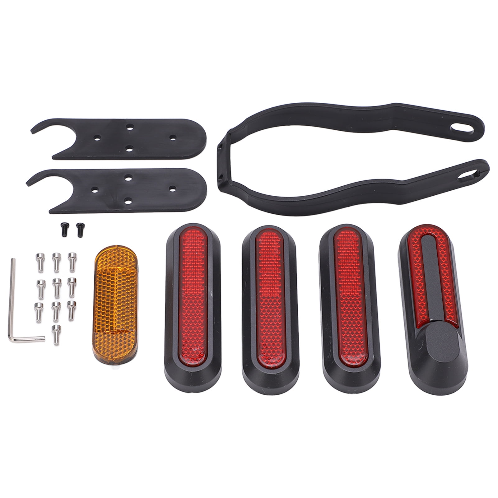 Red Reflective Strip with Scooter Night Reflector Parts, Including ...