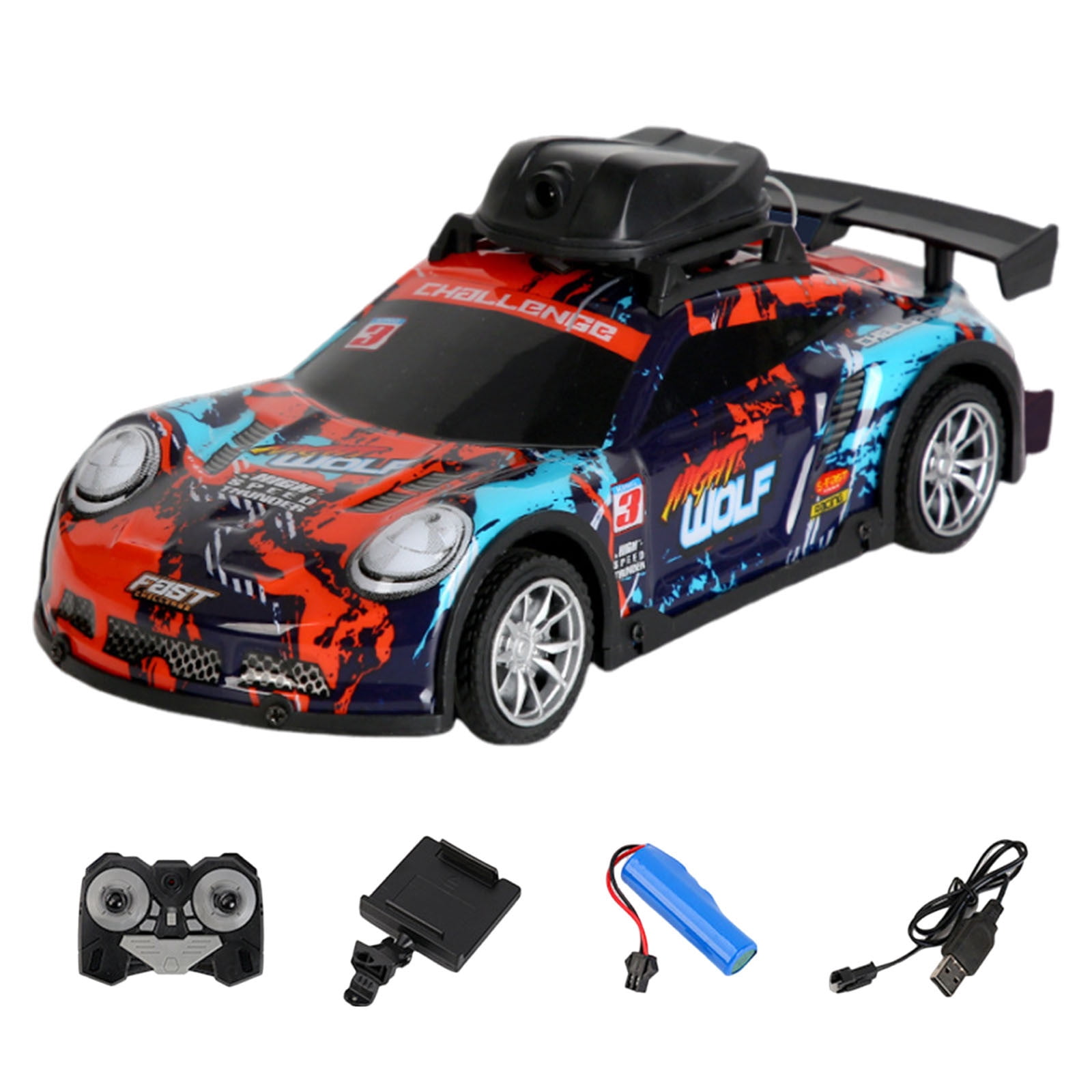 Red Remote Controlled High Speed Off Road Vehicle Four Wheel Drive ...