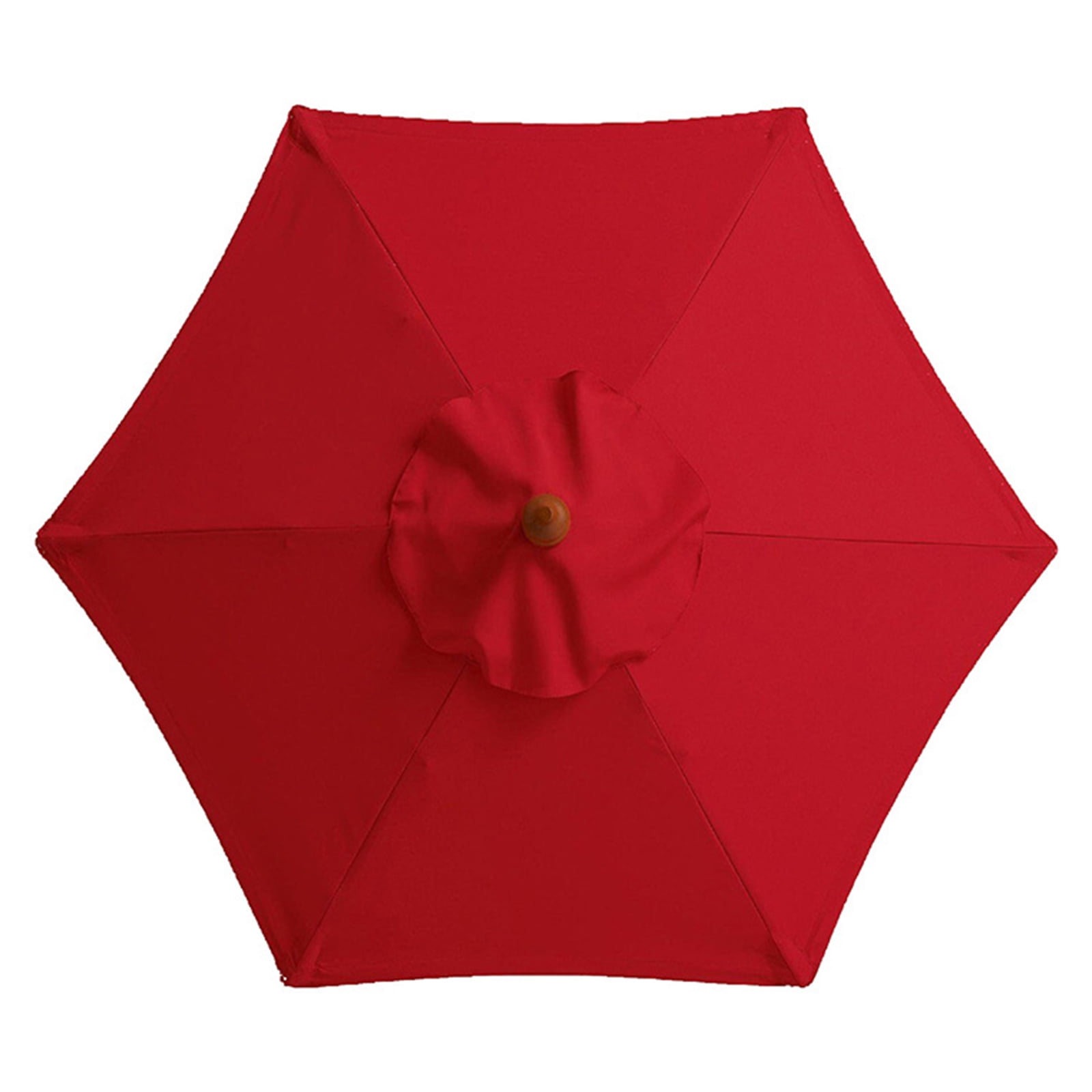 Red Replacement Canopy for 8ft Round Terrace Umbrella with 6 Ribs ...