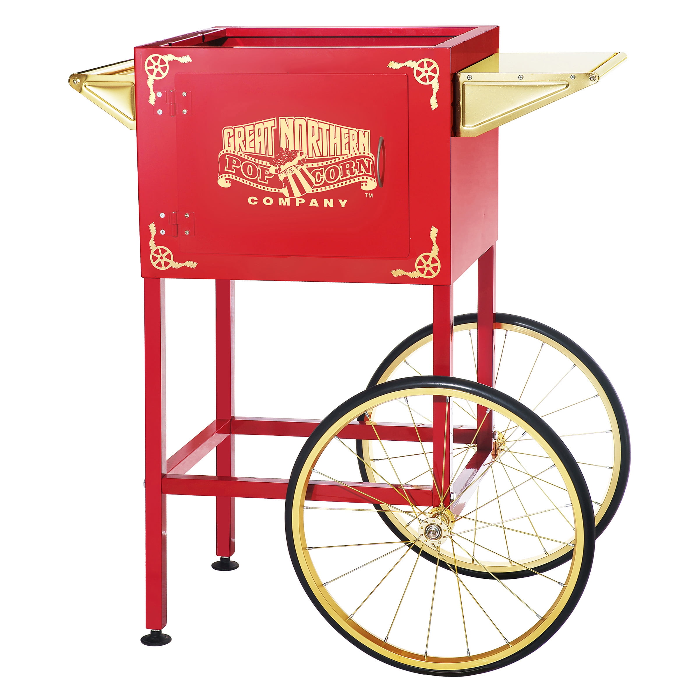 Popcorn Cart for 8 Ounce Popcorn Machines - Red - Walmart.com