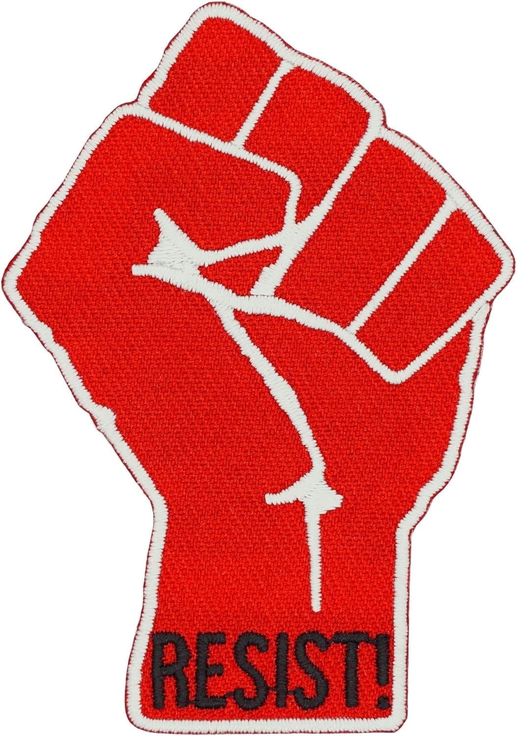Red Resist Raised Protest Fist Patch, Civil Rights Activist Patches ...