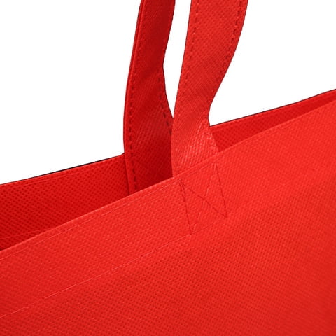 Red Reusable Grocery Tote Shopping Bags Hand Bags Eco Friendly 100 Pack ...