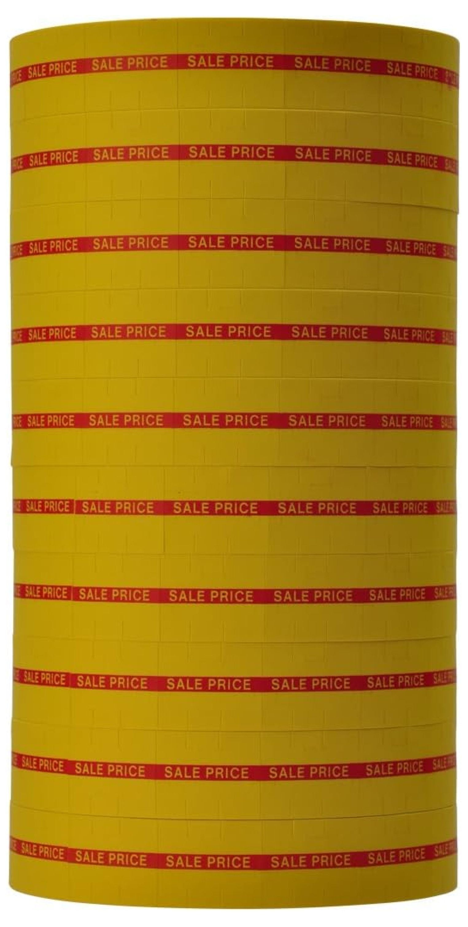 Red Reverse Print on Yellow"SALE PRICE" Pricing Labels to fit Monarch ...