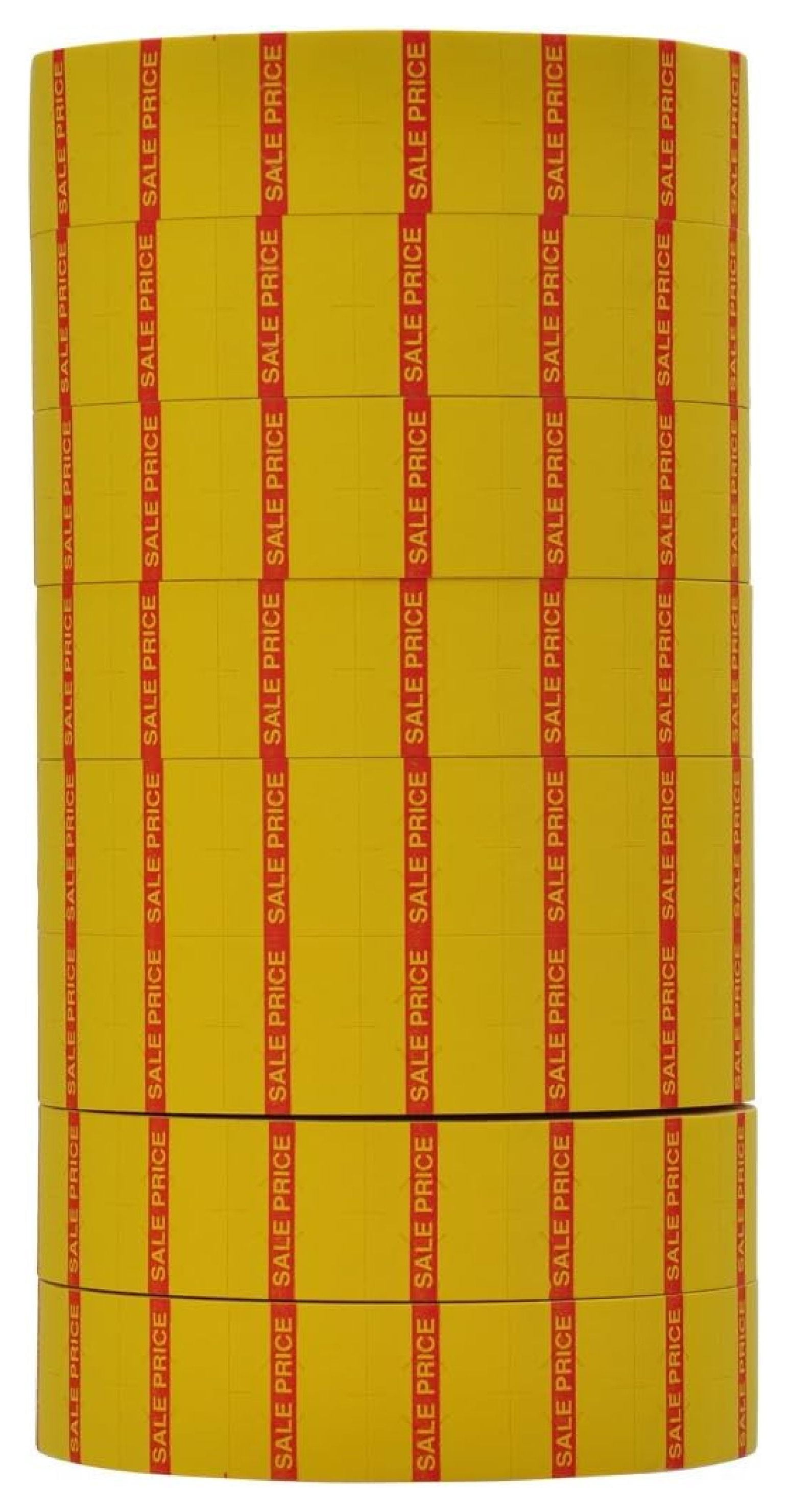 Red Reverse Print on Yellow"SALE PRICE" Pricing Labels to fit Monarch ...