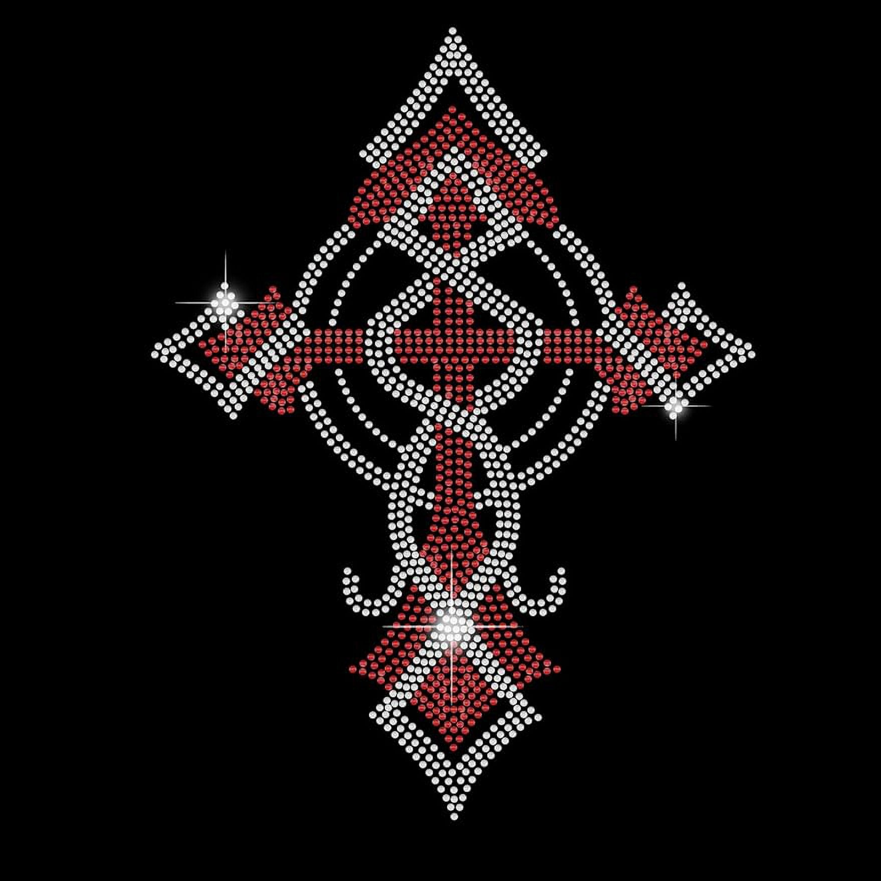 Red Rhinestone Hot Drilling DIY Transfers Patches Adhesive Hot Drill ...