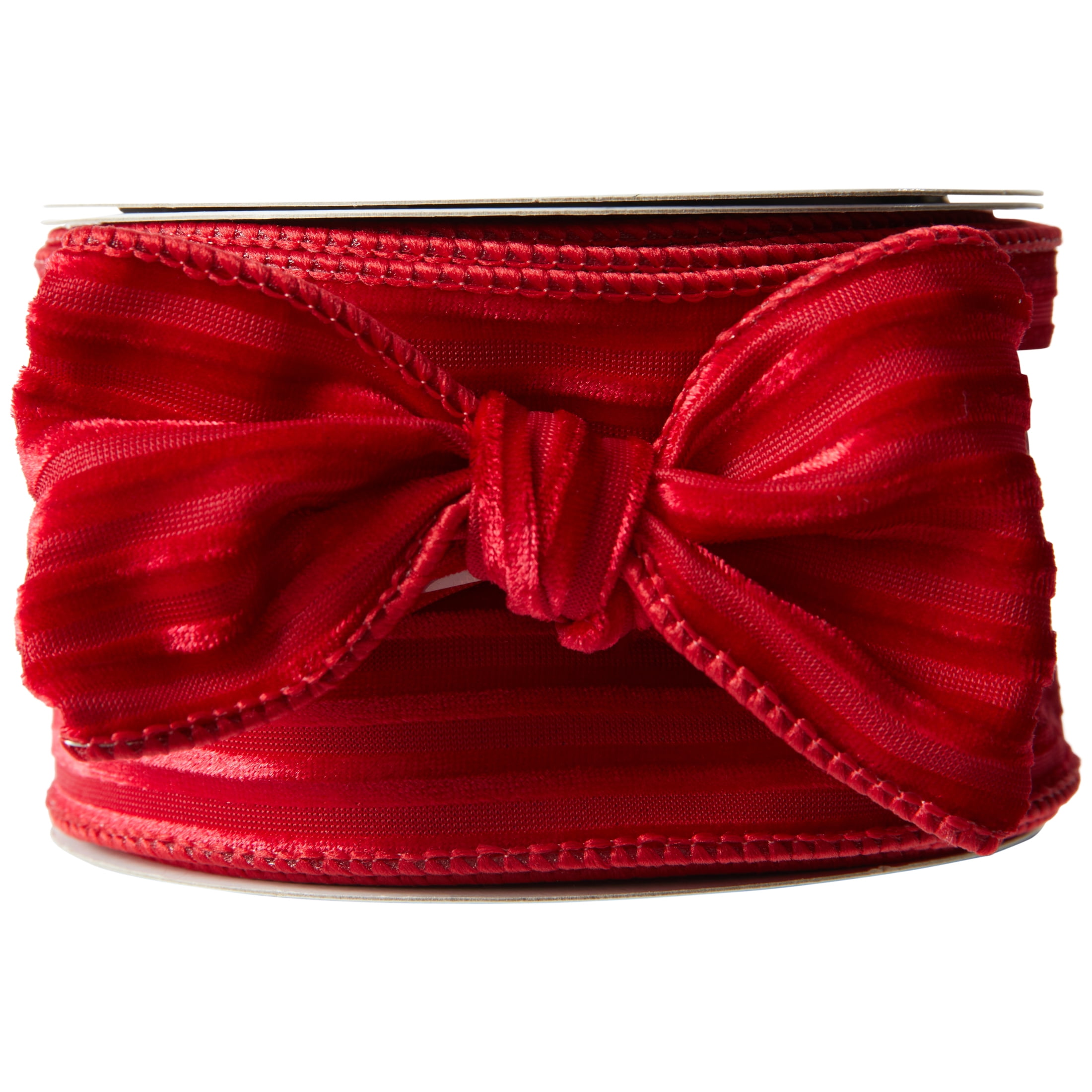 Red Ribbed Ribbon, 3.5" by My Texas House - Walmart.com