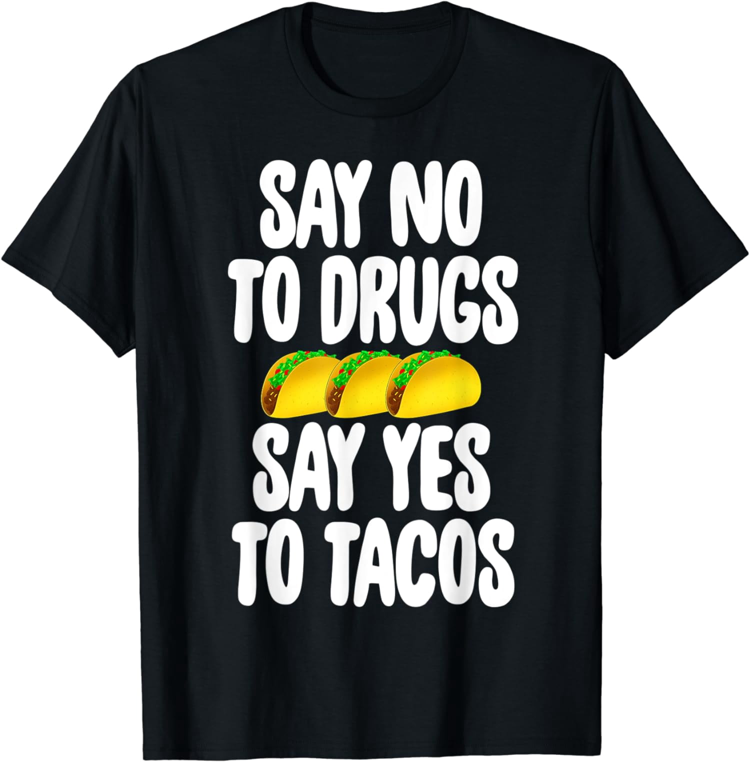 Red Ribbon Awareness Shirt Say No To Drugs Say Yes To Tacos T-Shirt ...