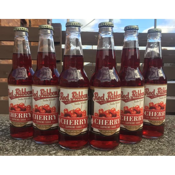Red Ribbon Cherry Supreme Soda 6 BOTTLES - Natrona Bottling Co ...