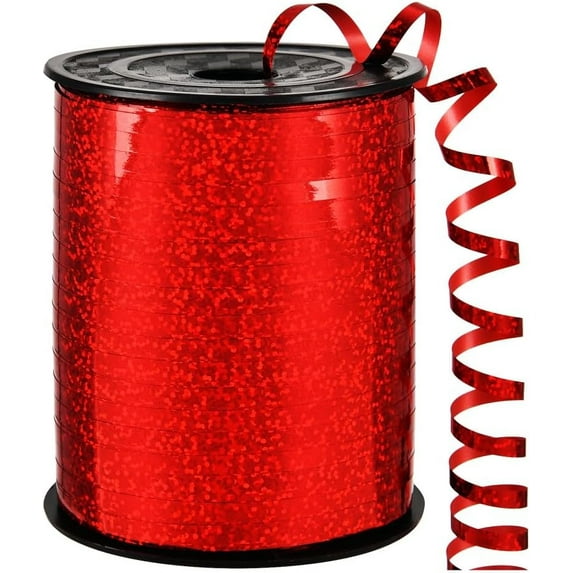 Red Ribbon, Curling Ribbons for Crafts, Balloon String, Ribbon for Gift ...