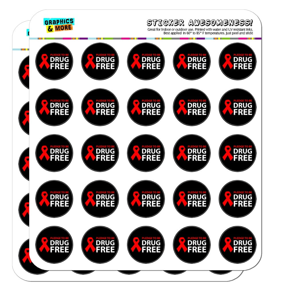 Red Ribbon Drug Free Pledge Planner Calendar Scrapbooking Crafting ...