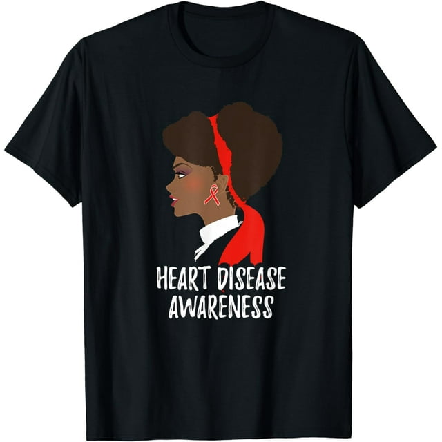 Red Ribbon Month Gifts | National Heart Disease Awareness T-Shirt ...