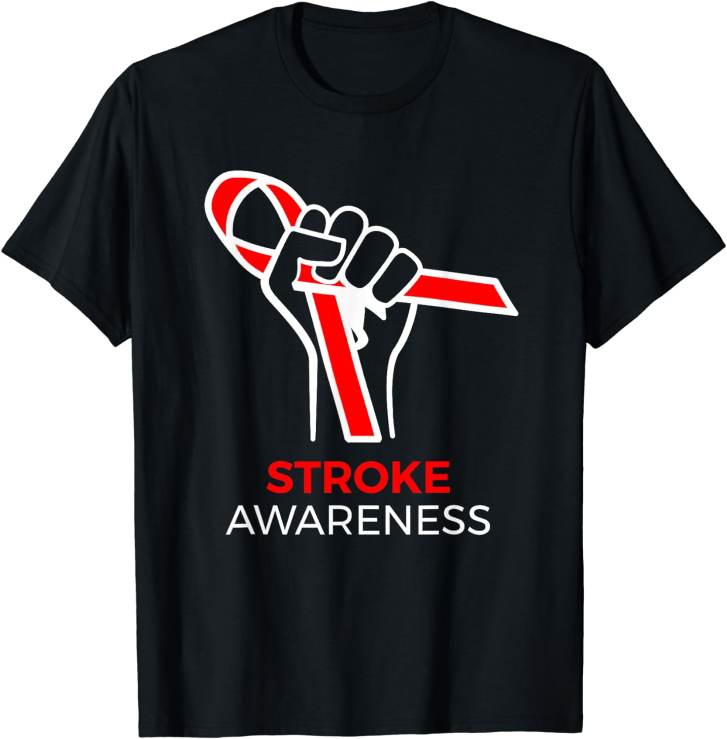 Red Ribbon Month Products Survivor National Stroke Awareness T-Shirt ...