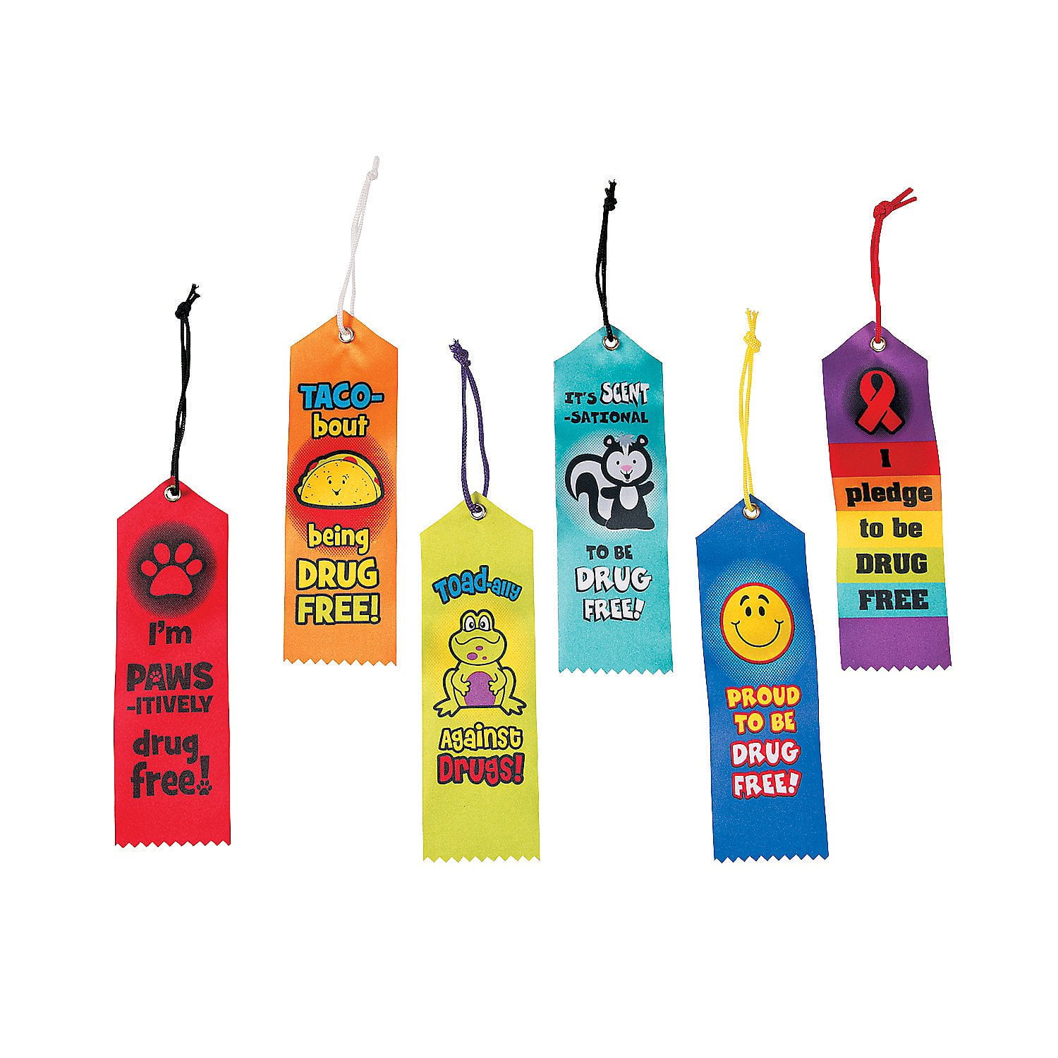 Red Ribbon Week Award Ribbons - Stationery - 12 Pieces - Walmart.com