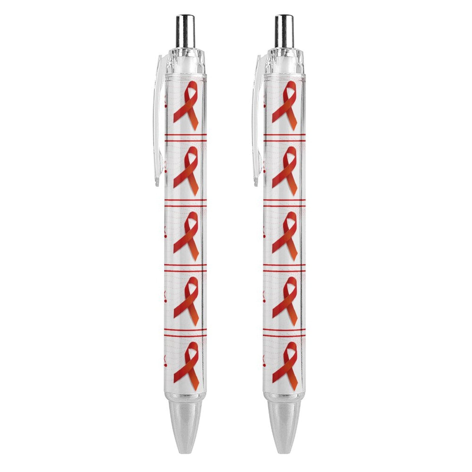 Red Ribbon Week Awareness Ballpoint Pen Retractable Pens Black Writing ...