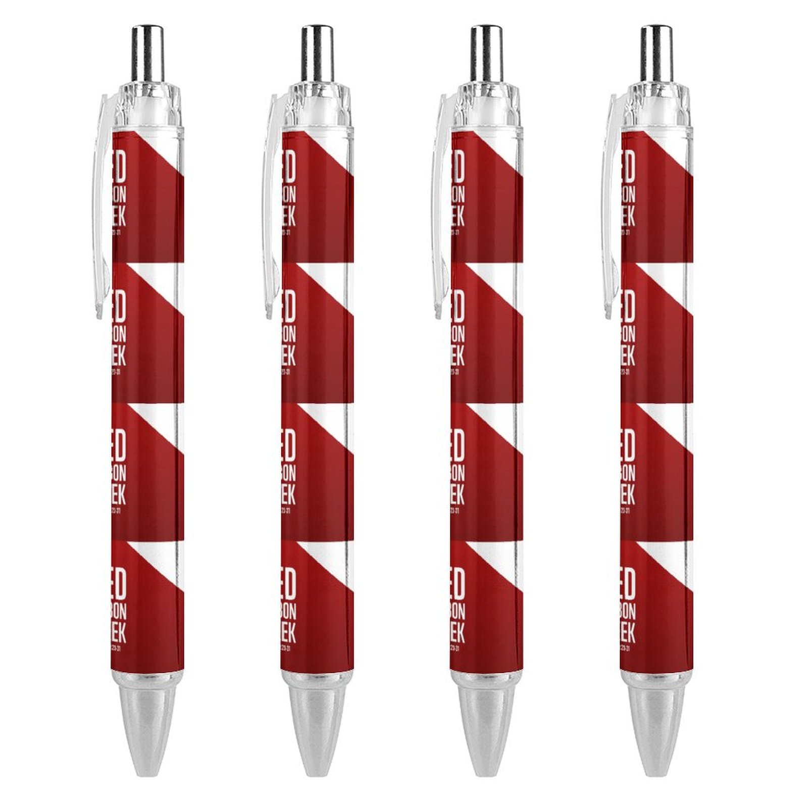 Red Ribbon Week Awareness Ballpoint Pen Retractable Pens Black Writing ...