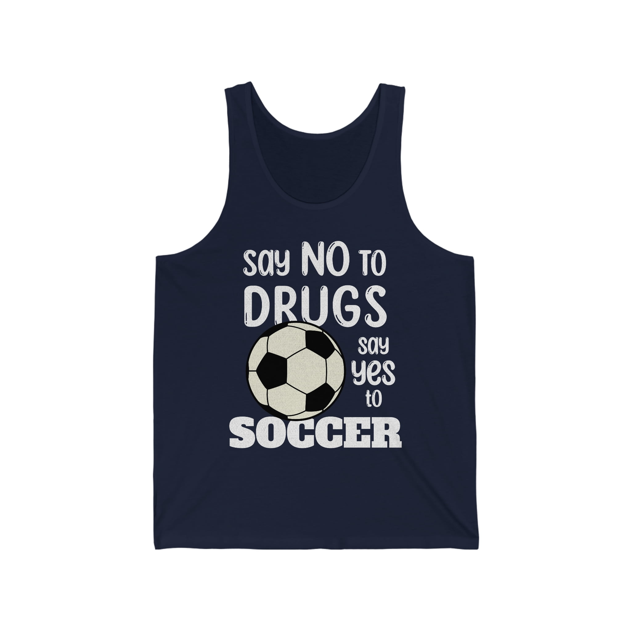 Red Ribbon Week Unisex Jersey Tank, Say No To Drugs Say Yes To Soccer ...