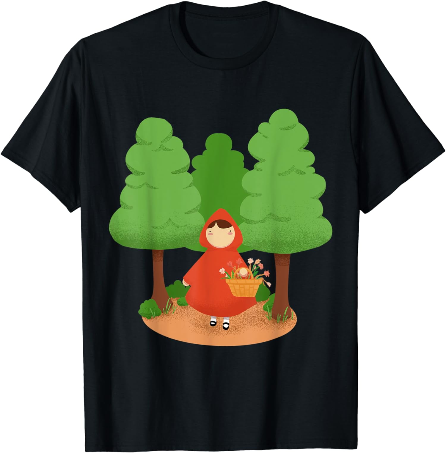 Red Riding Hood Design T-Shirt - Walmart.com