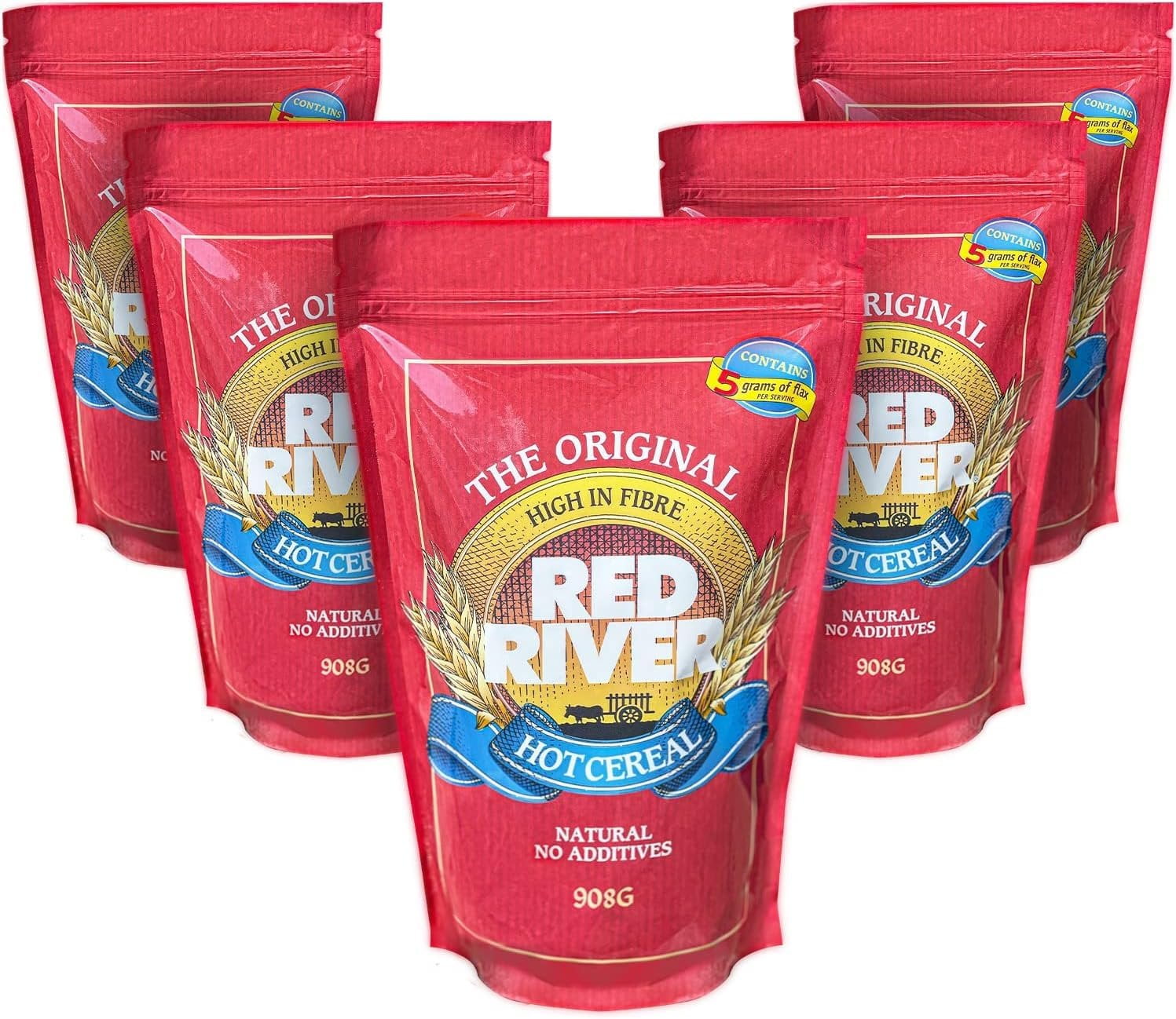 Red River Cereal - Cracked Wheat Hot Cereal 2lbs / 5-Pack Made in ...