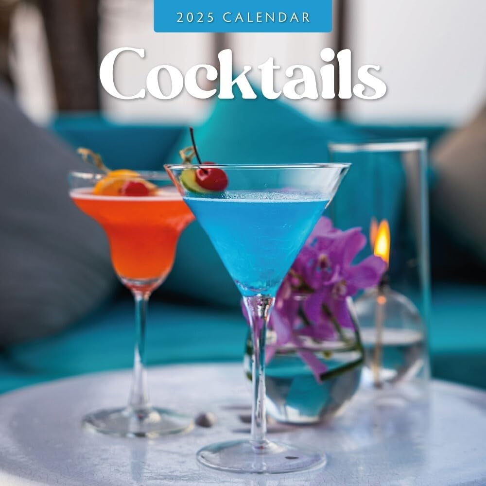 Red Robin 2025 Cocktails Wall Calendar, Premium Paper, Hangable 12 ...