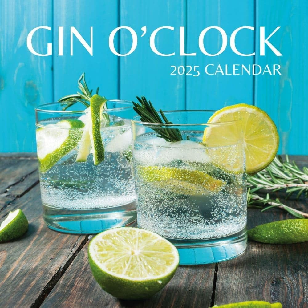 Red Robin 2025 Gin O'Clock Wall Calendar, Premium Paper, Hangable 12 ...