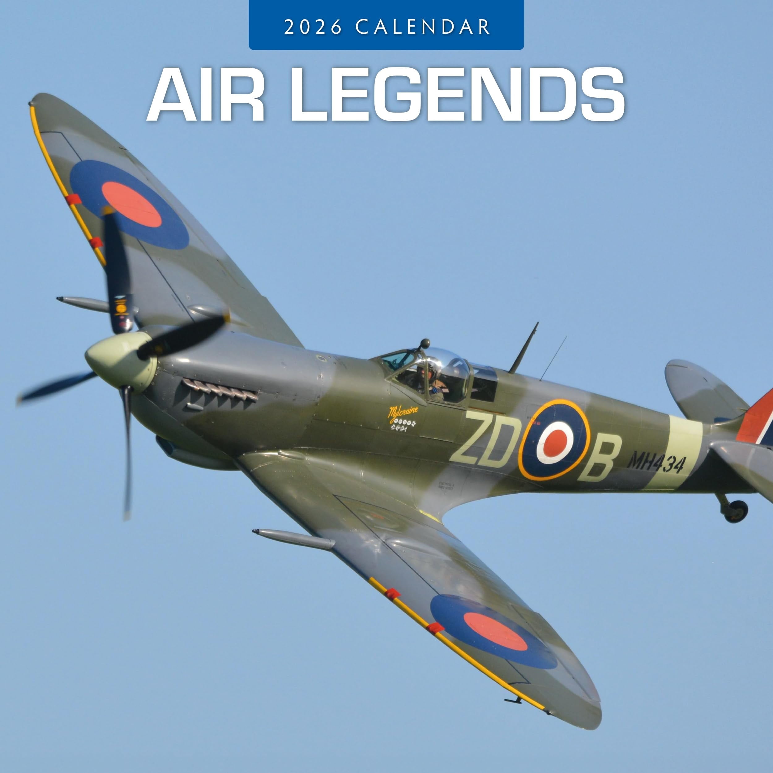 Red Robin 2026 Air Legends Monthly Wall Calendar | 12" x 24" Open ...