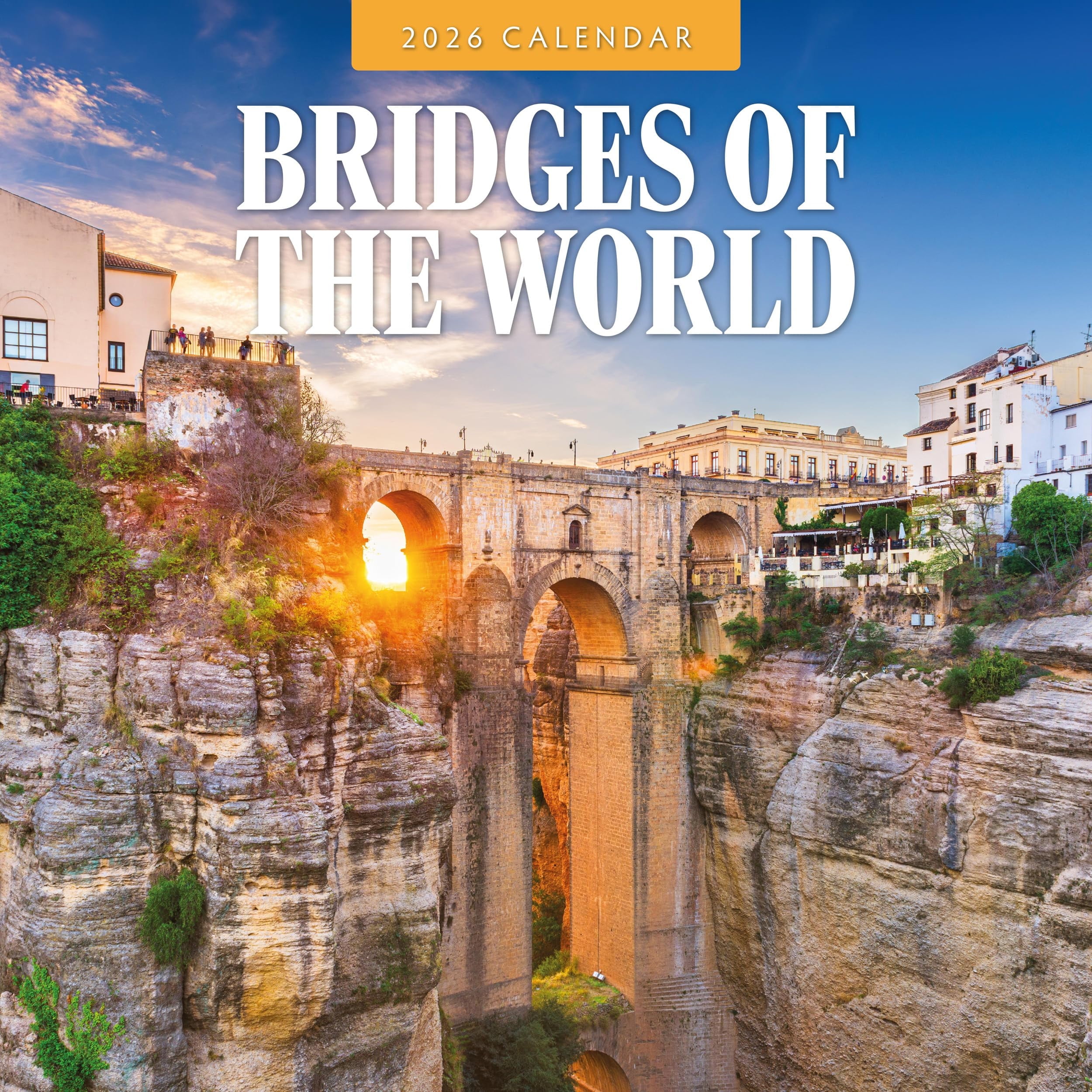 Red Robin 2026 Bridges of the World Monthly Wall Calendar | 12" x 24 ...
