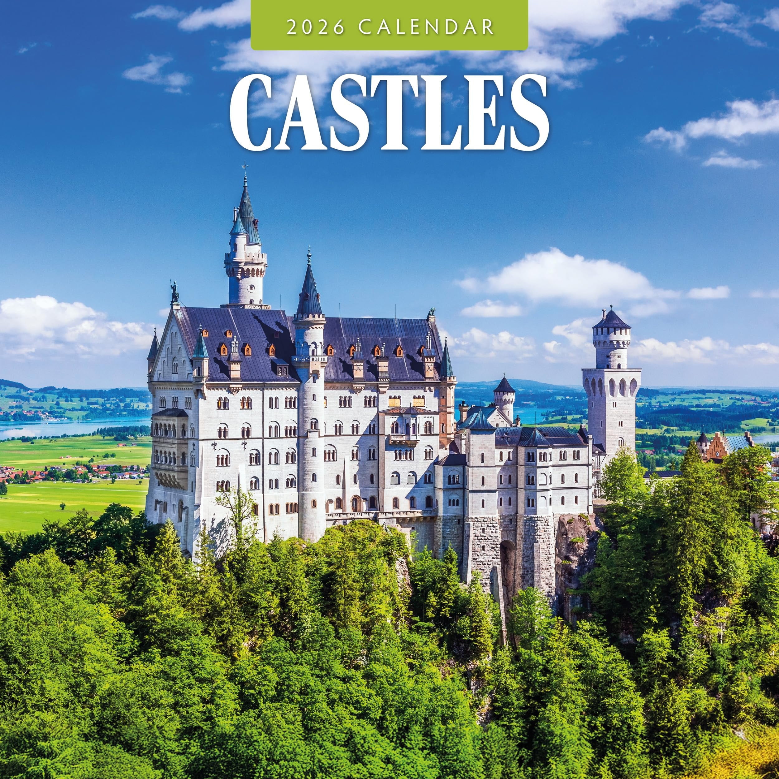 Red Robin 2026 Castles Monthly Wall Calendar | 12" x 24" Open | Premium ...