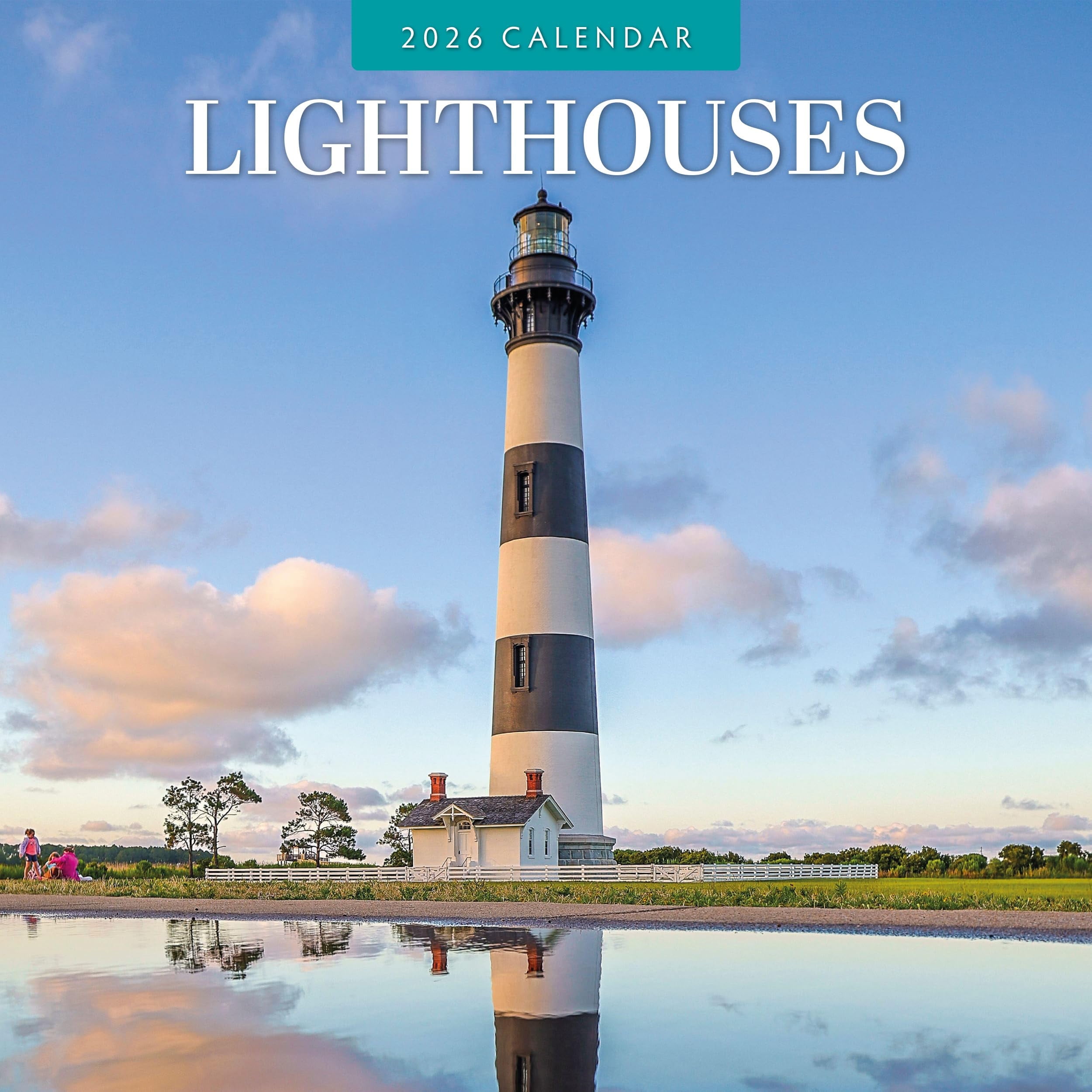 Red Robin 2026 Lighthouses Monthly Wall Calendar | 12" x 24" Open ...