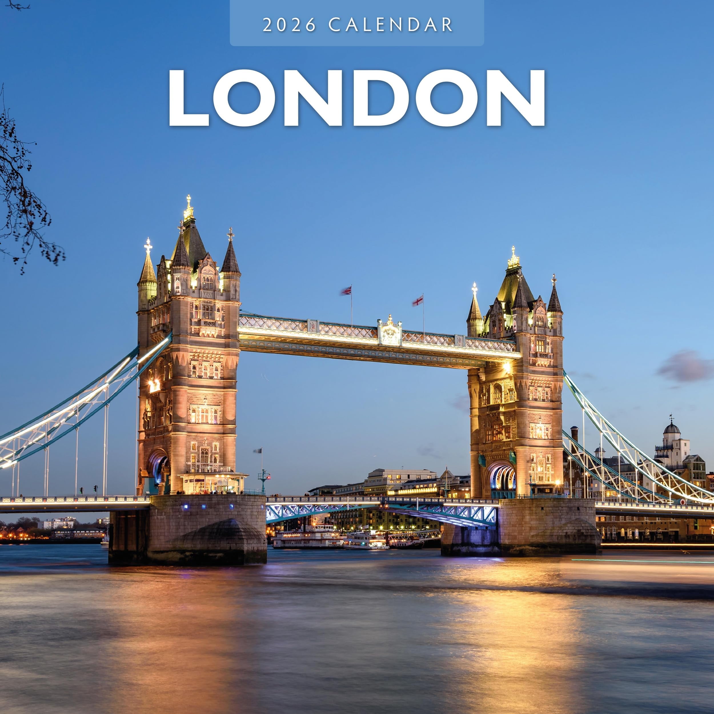 Red Robin 2026 London Monthly Wall Calendar | 12" x 24" Open | Premium ...