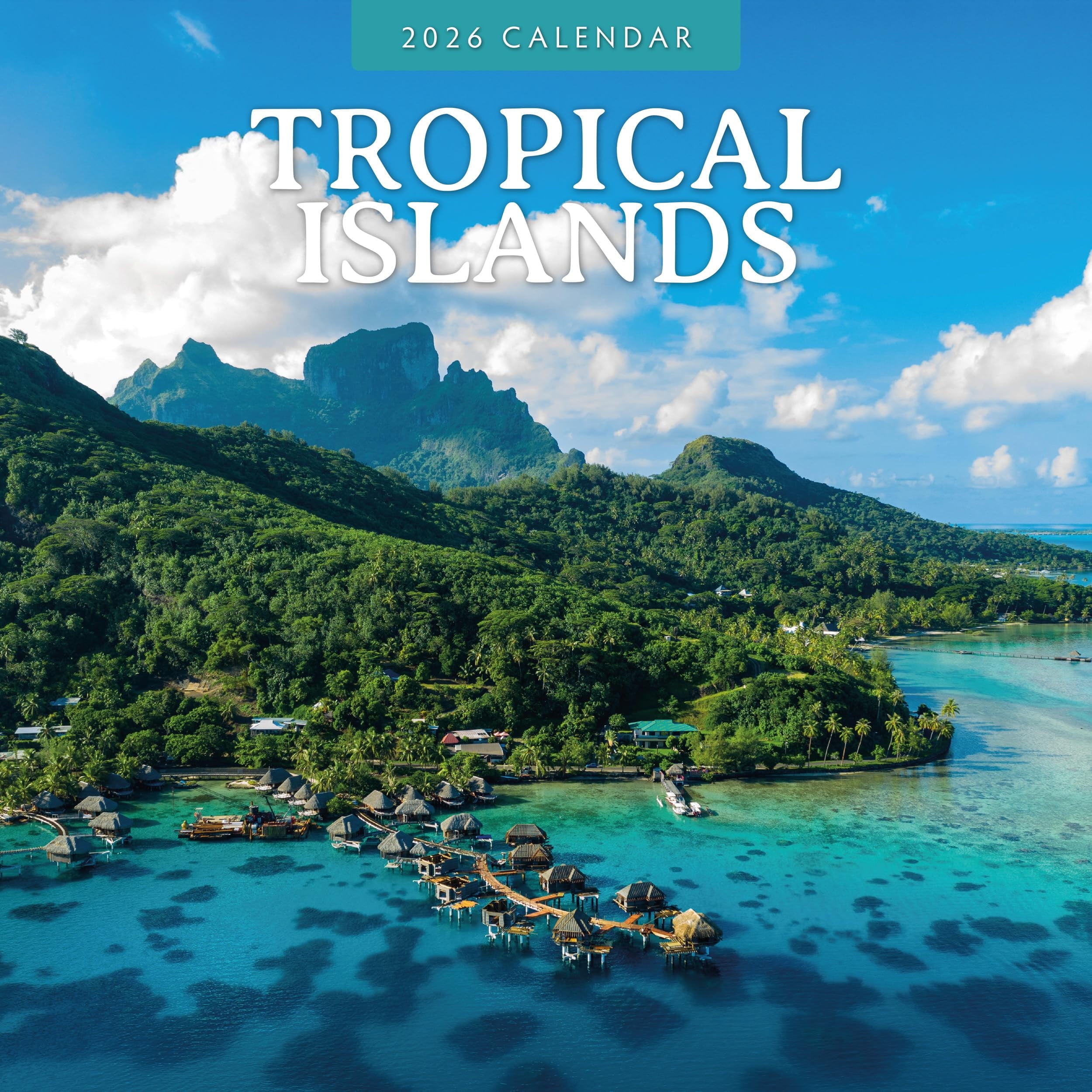 Red Robin 2026 Tropical Islands Monthly Wall Calendar | 12" x 24" Open ...