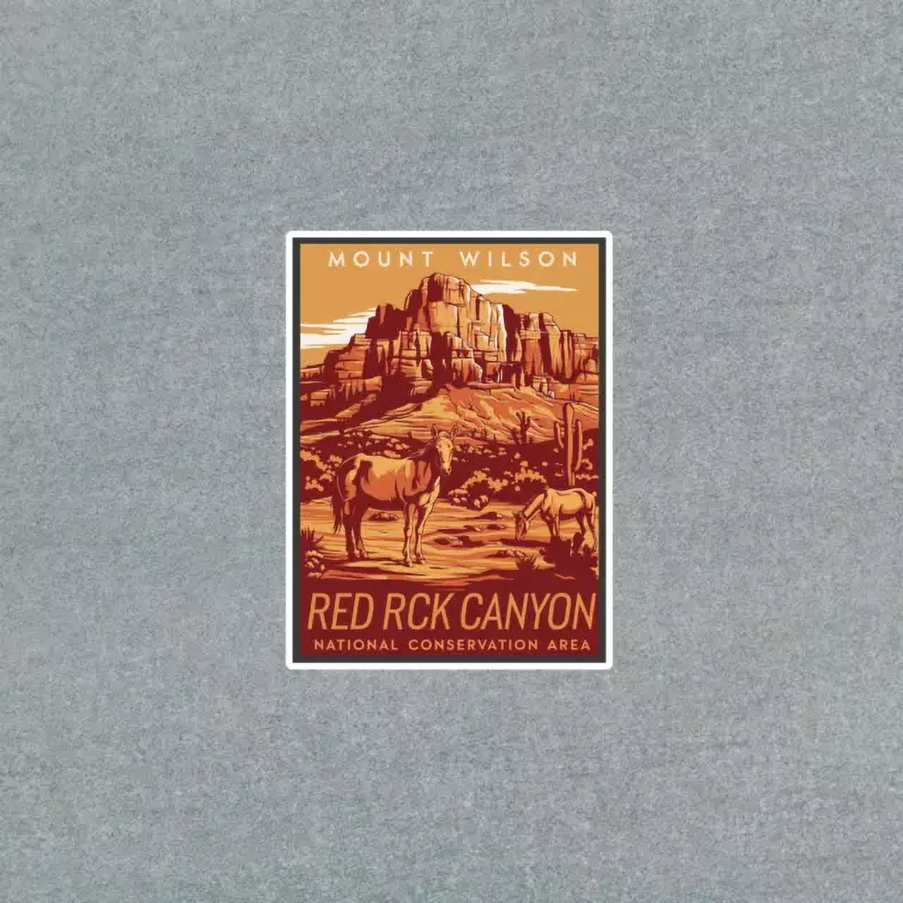 Red Rock Canyon National Conservation Area Sticker - Vintage Travel ...
