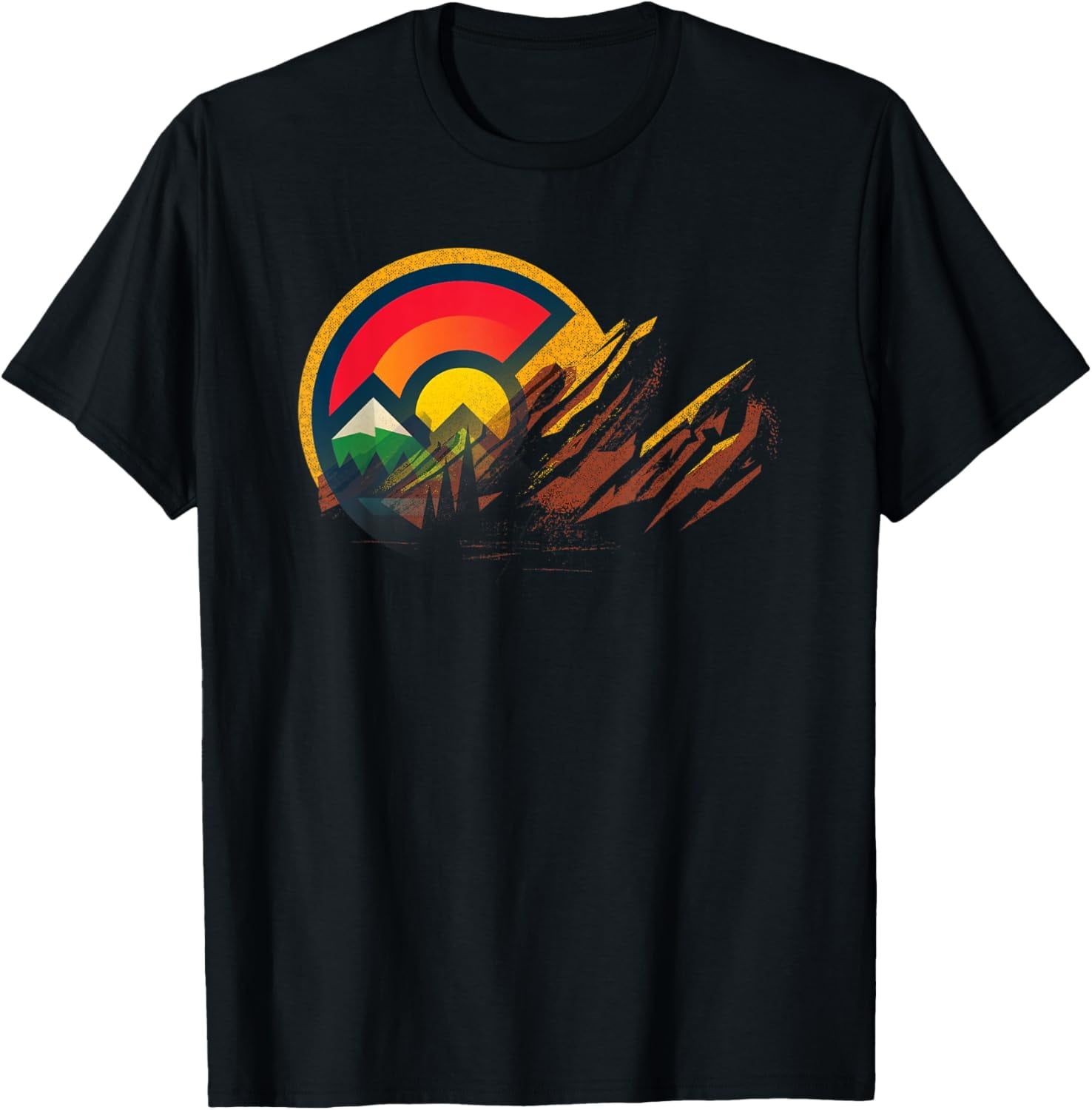 Red Rocks Amphitheater - Colorado State Flag T-Shirt - Walmart.com