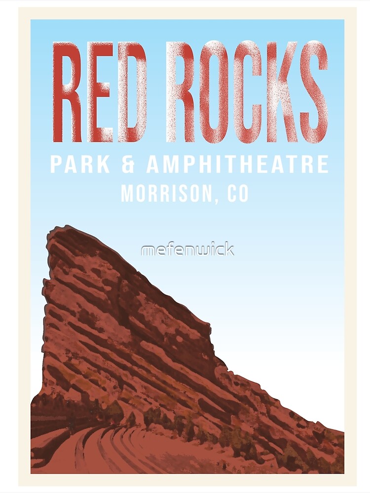 Red Rocks Poster Framed-unframed - Walmart.com