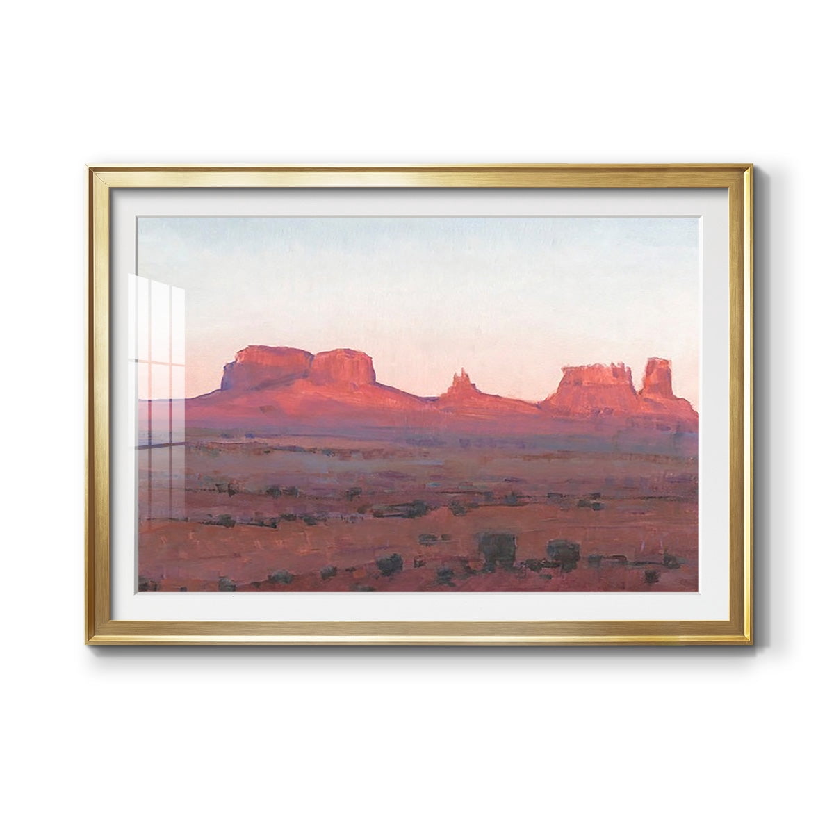 Red Rocks at Dusk II Premium Framed Print - Ready to Hang - Walmart.com