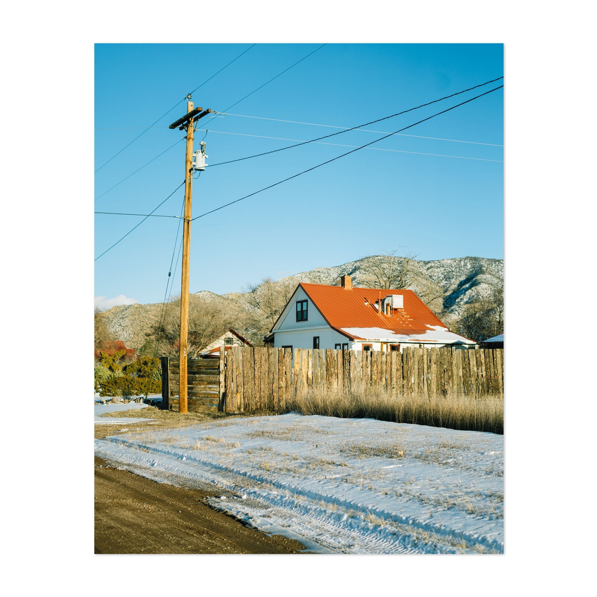 Red Roof, Magdalena - Magdalena New Mexico Photography Rural Snow ...