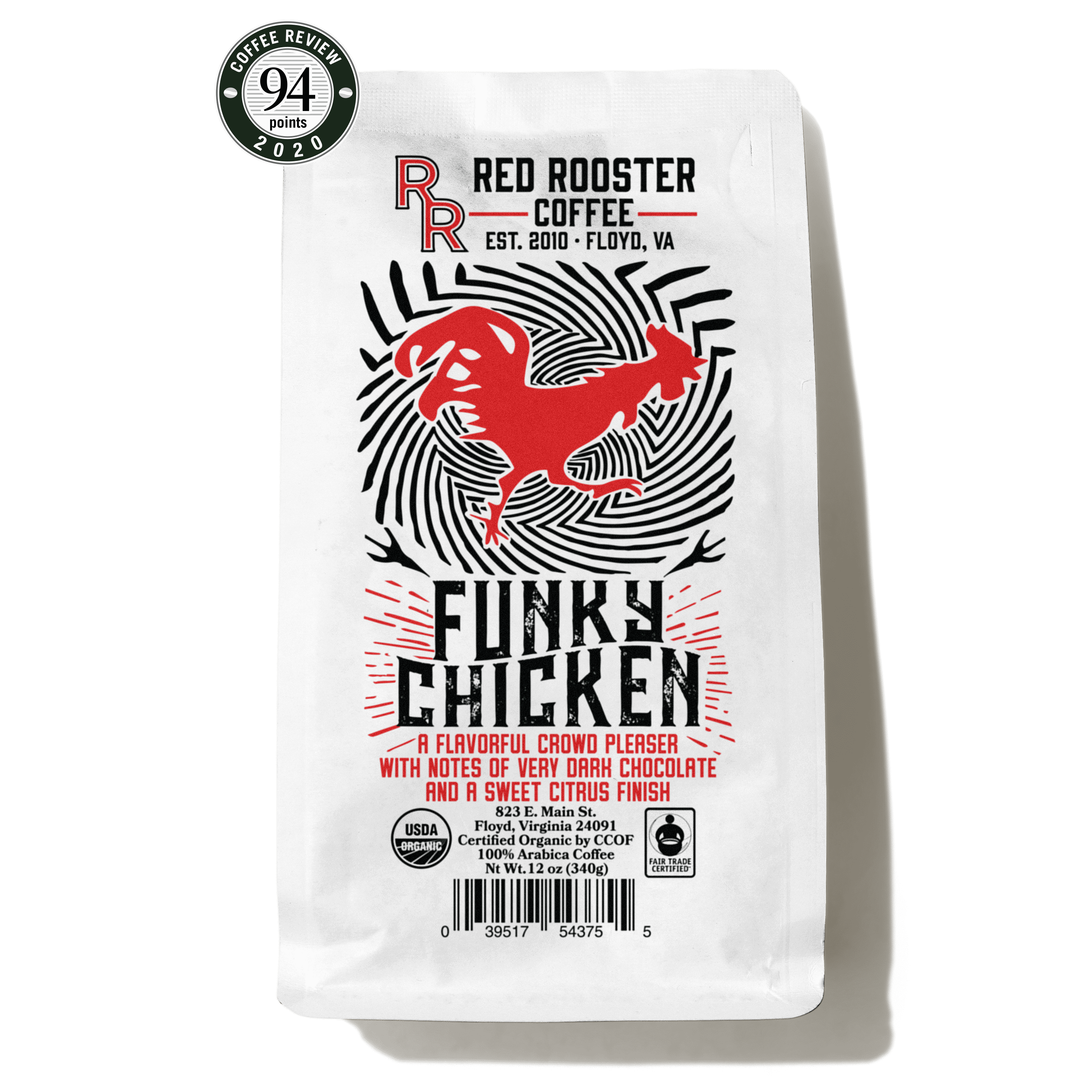 Red Rooster Coffee Roaster, Organic Funky Chicken, 5 Pound Bag, Whole ...