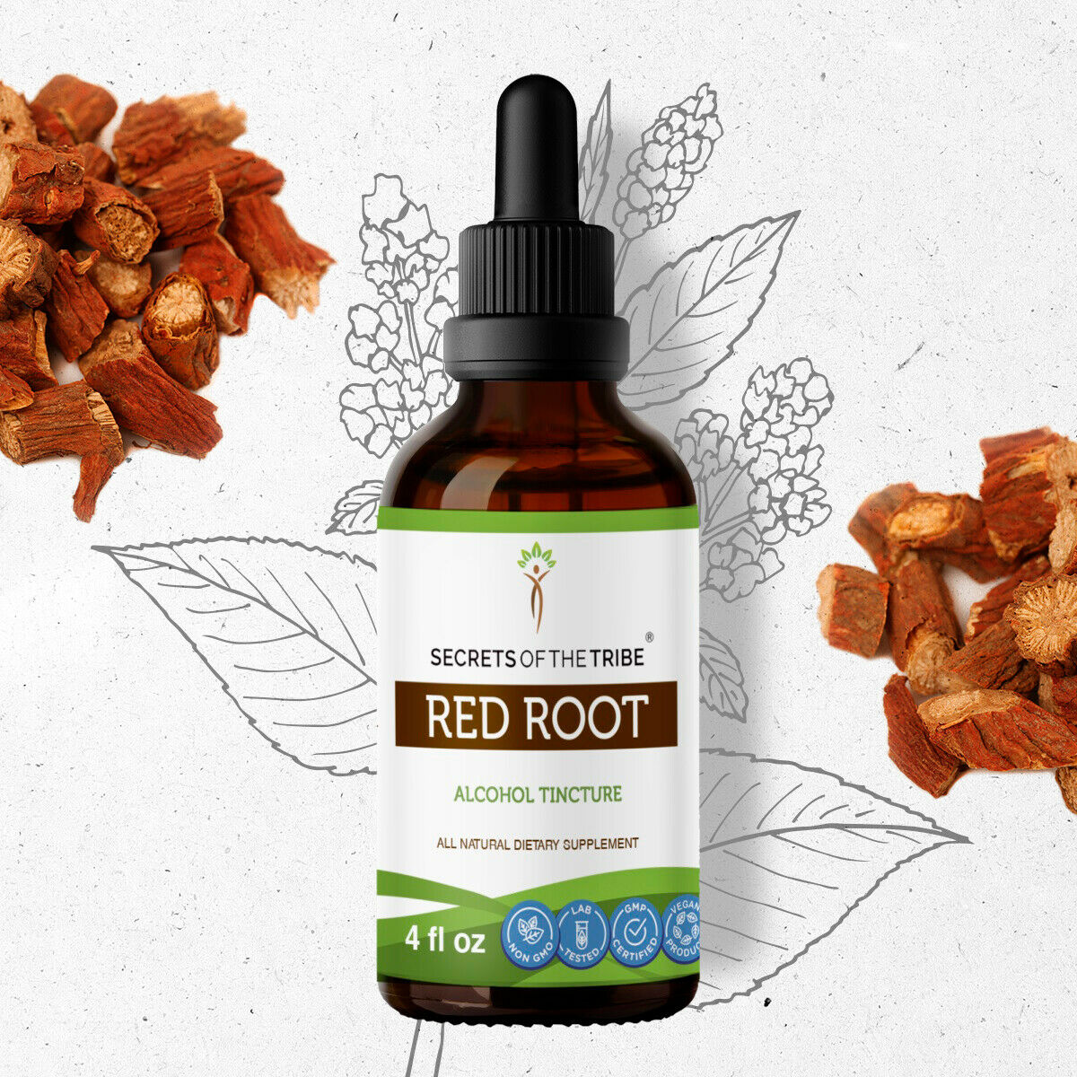 Red Root Tincture Alcohol Extract, Wildcrafted Red Root Ceanothus ...