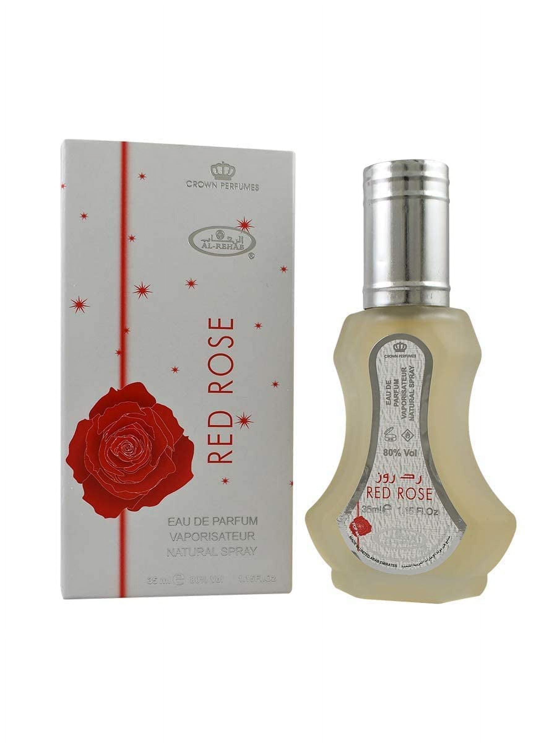 Red Rose - Al-Rehab Eau De Natural Perfume Spray- 35 ml (1.15 fl. oz ...