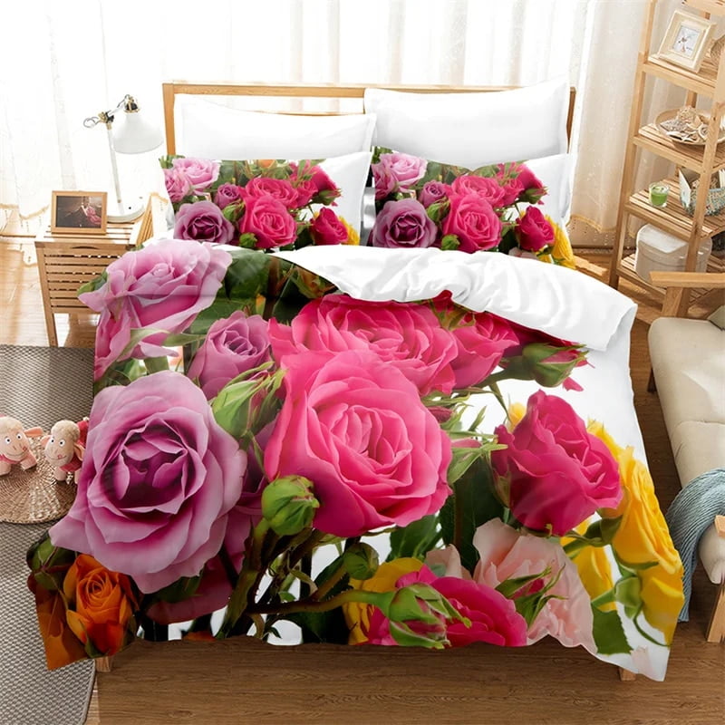 Red Rose Bedding Set Duvet Cover High Grade Comforter Bedding Sets Bed