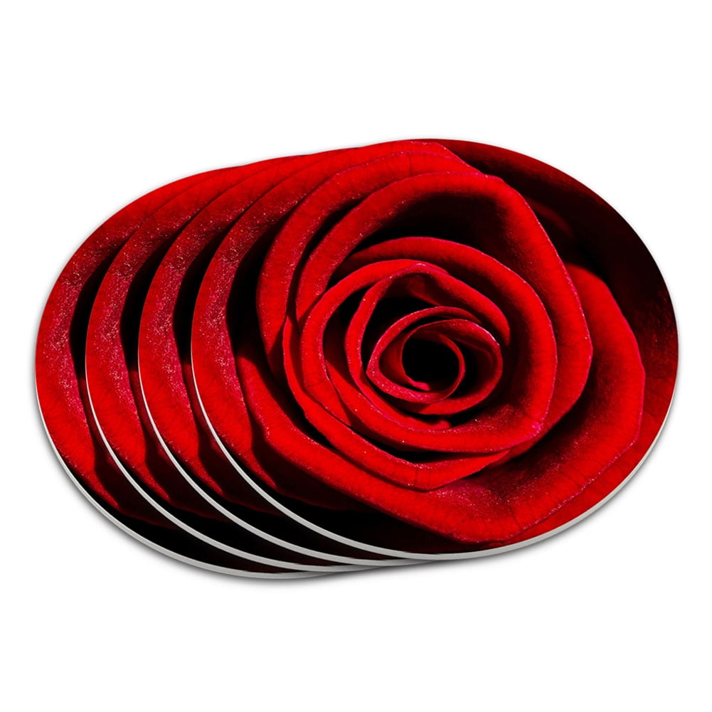 Red Rose Coaster Set - Walmart.com