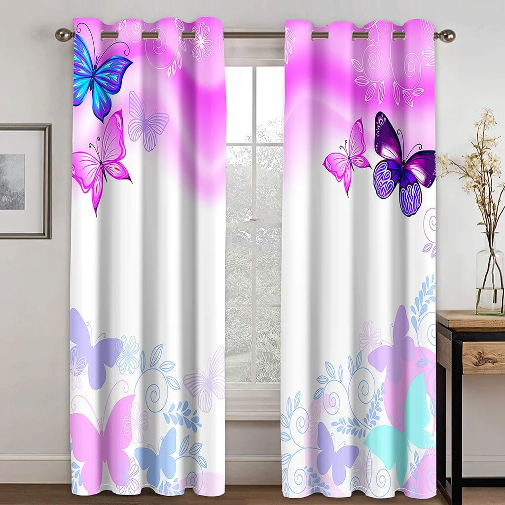 Red Rose Flower Plant Window for Bedroom and Living Room 2 Pieces ...