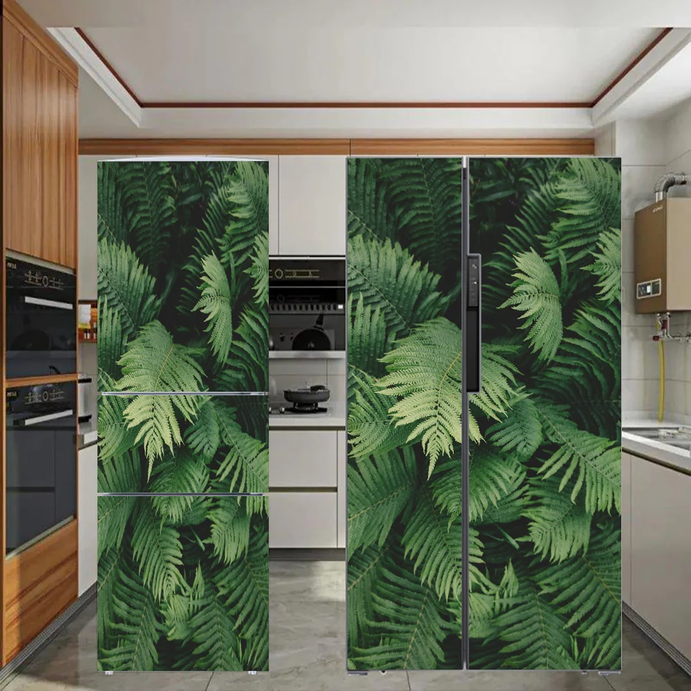 Red Rose Fridge Sticker Flower Floral Printed Door Sticker Wrap For ...