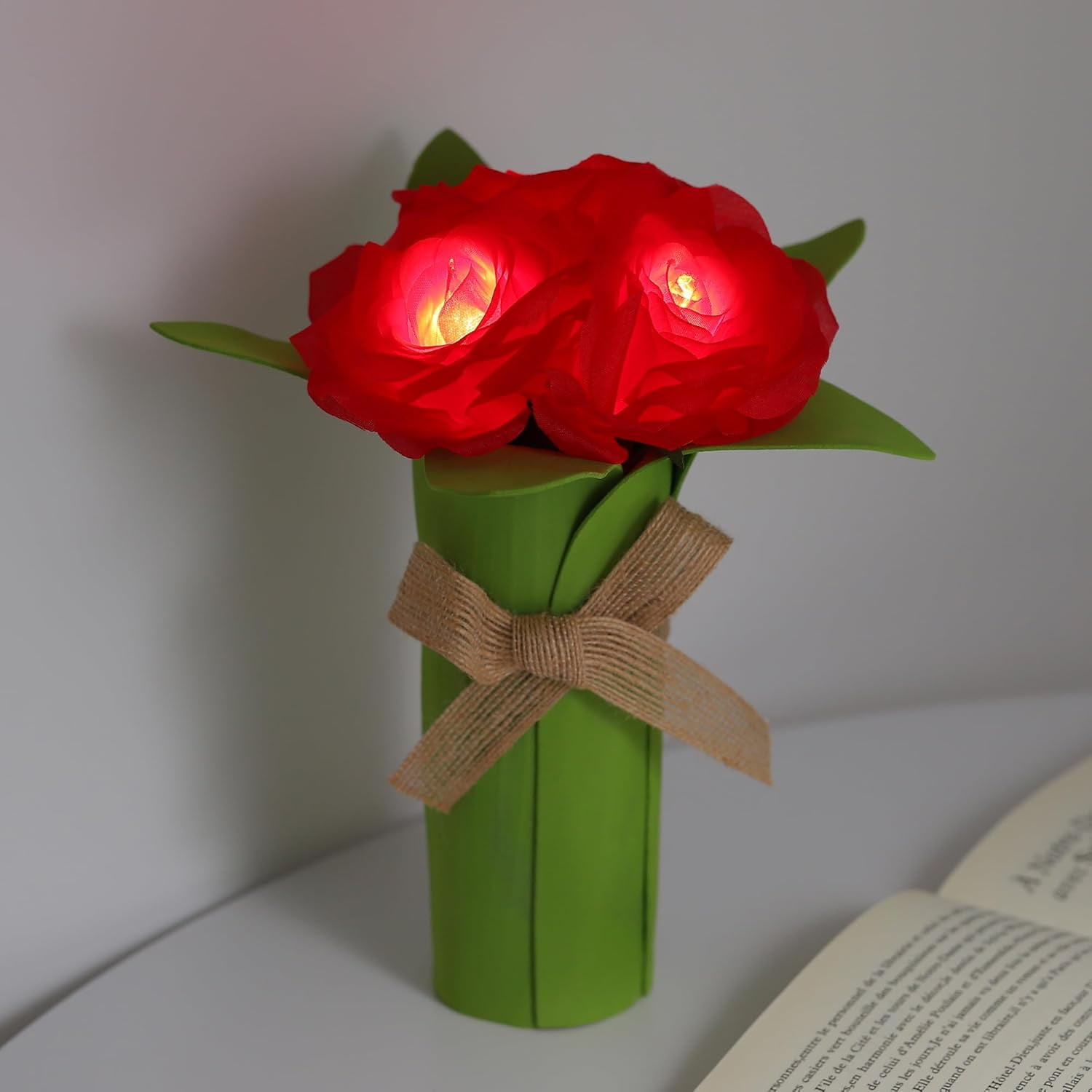Red Rose LED Lamp for Women, Mothers Day Gift for Mom, Wife, Friends ...